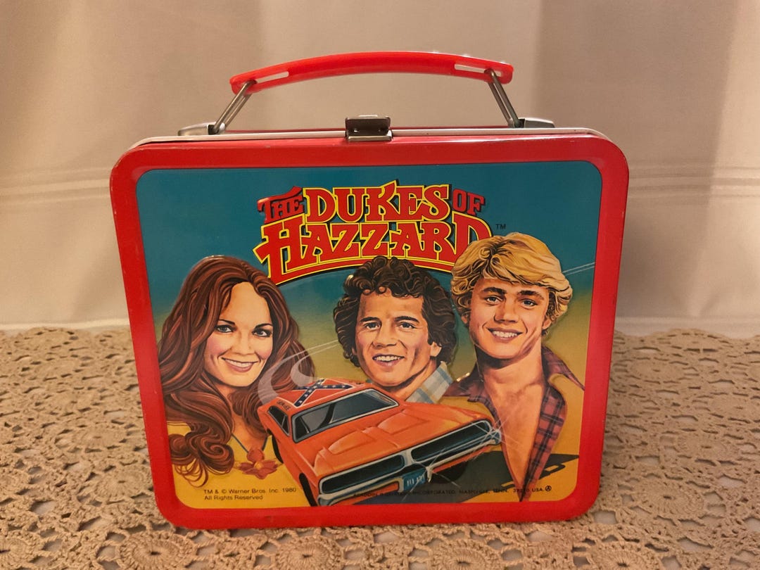 Vintage the Dukes of Hazzard Metal Lunch Box General Lee W/ Thermos ...