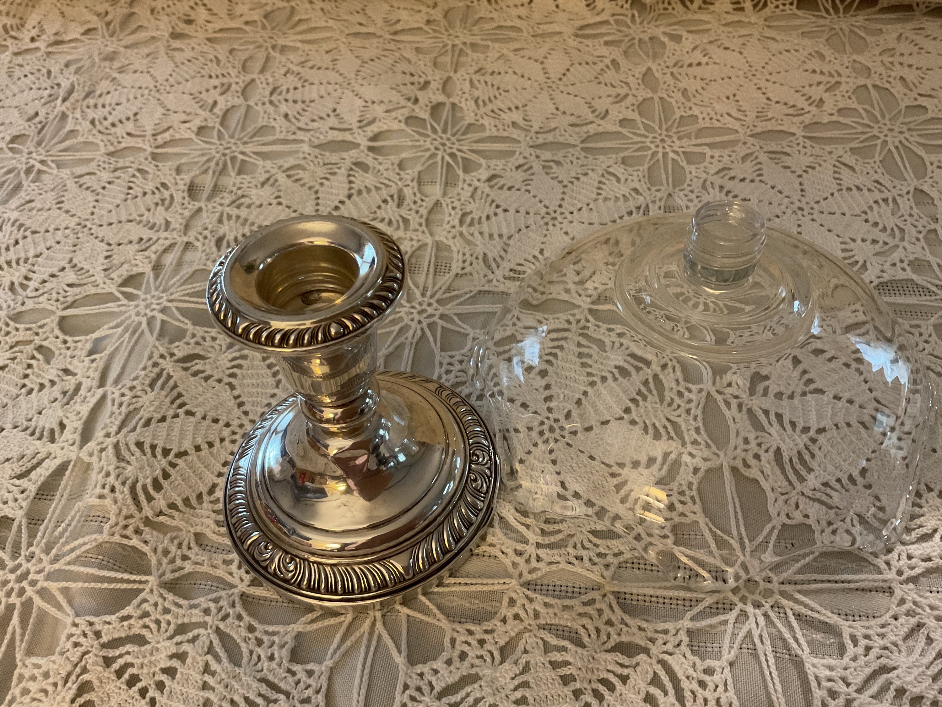 Frank M. Whiting Sterling Silver Weighted Pedestal Candy Compote Dish ...