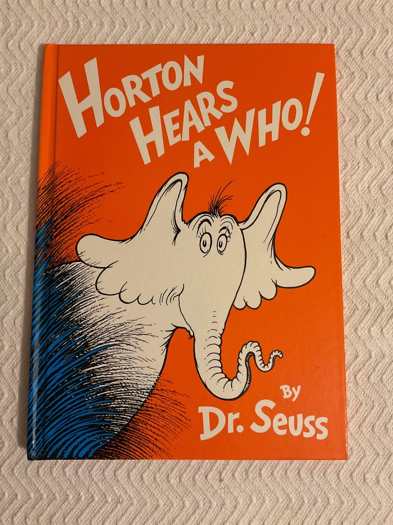 Dr. Seuss "horton Hears a Who!" by Random House Hardcover Book - Etsy