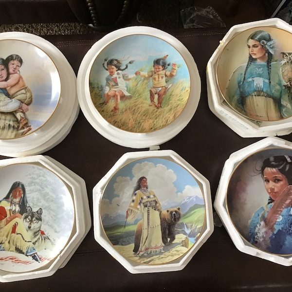 Native American Collector Plates - Etsy