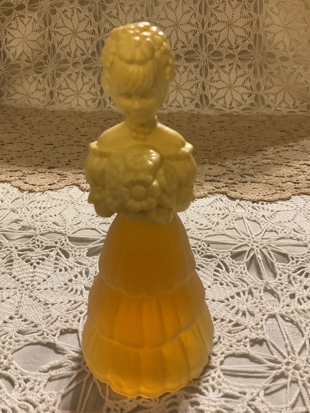 Vintage Avon 70's Yellow "garden Girl" Fragrance Bottle - Etsy