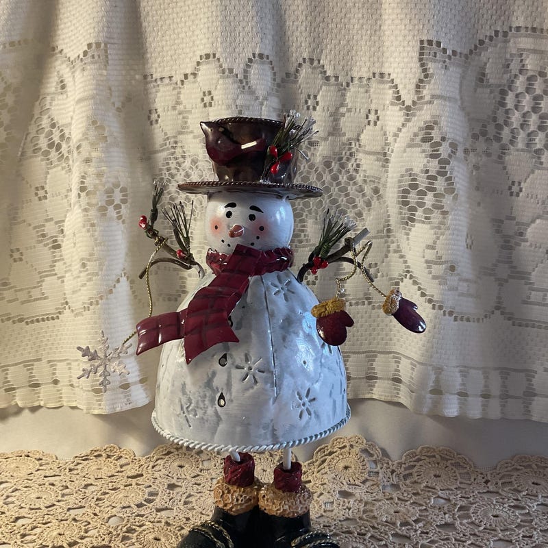 Snowman Tea Light - Etsy