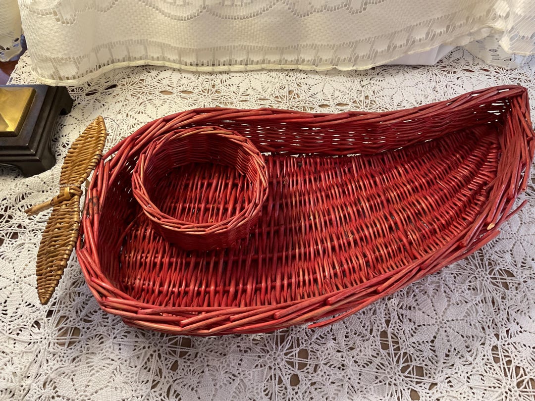 Red Chili Pepper Chip and Dip Basket - Etsy