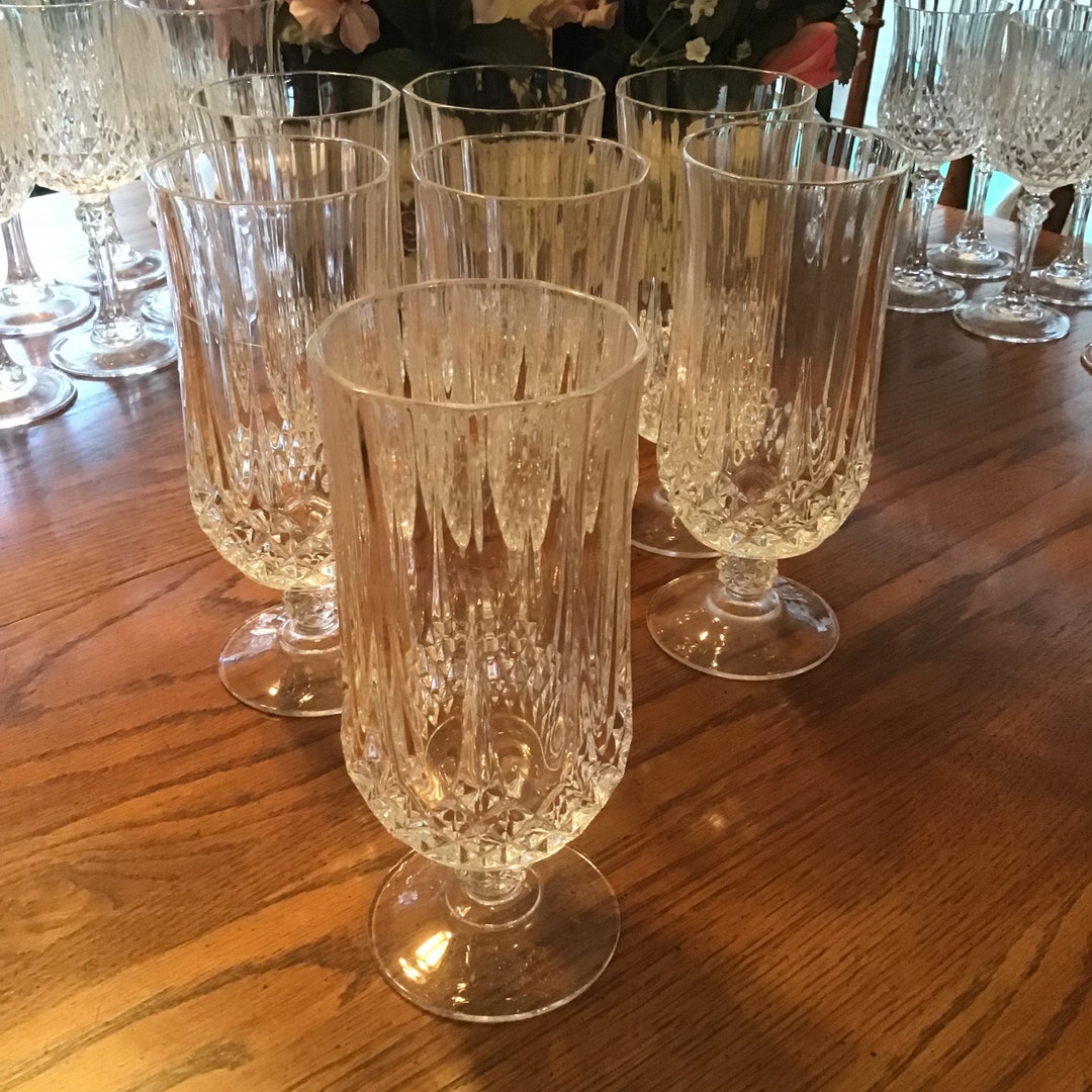 Longchamp Crystal Ice Tea Glasses - Etsy