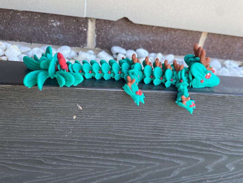 Baby Mistletoe Dragon 3D Printed Flexi - Etsy