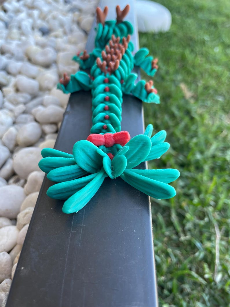 Baby Mistletoe Dragon 3D Printed Flexi - Etsy