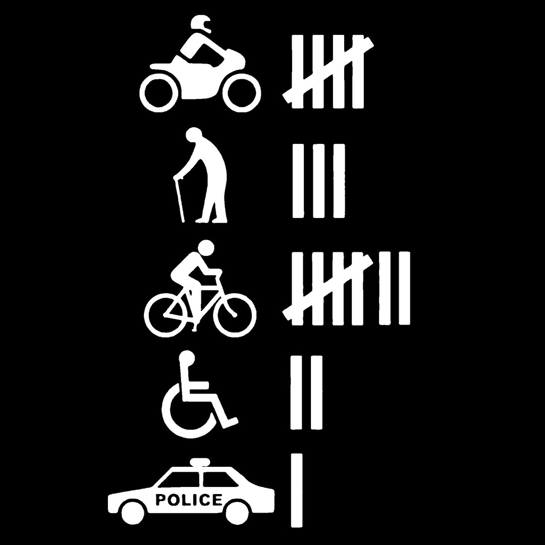 Tally Premium Vinyl Car Decal - Etsy