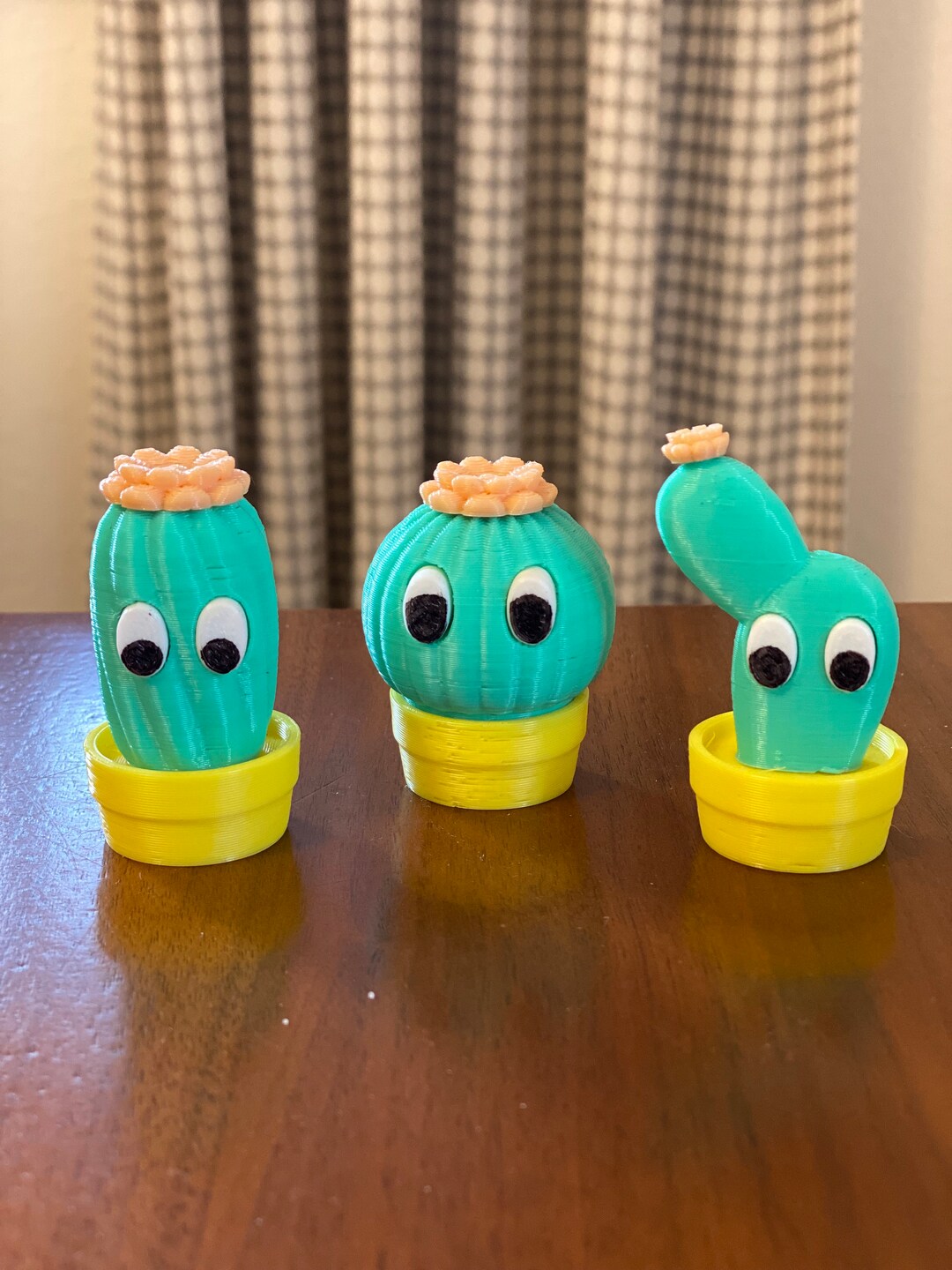 Cute Cacti Friends (3D Printed, PLA) - Etsy