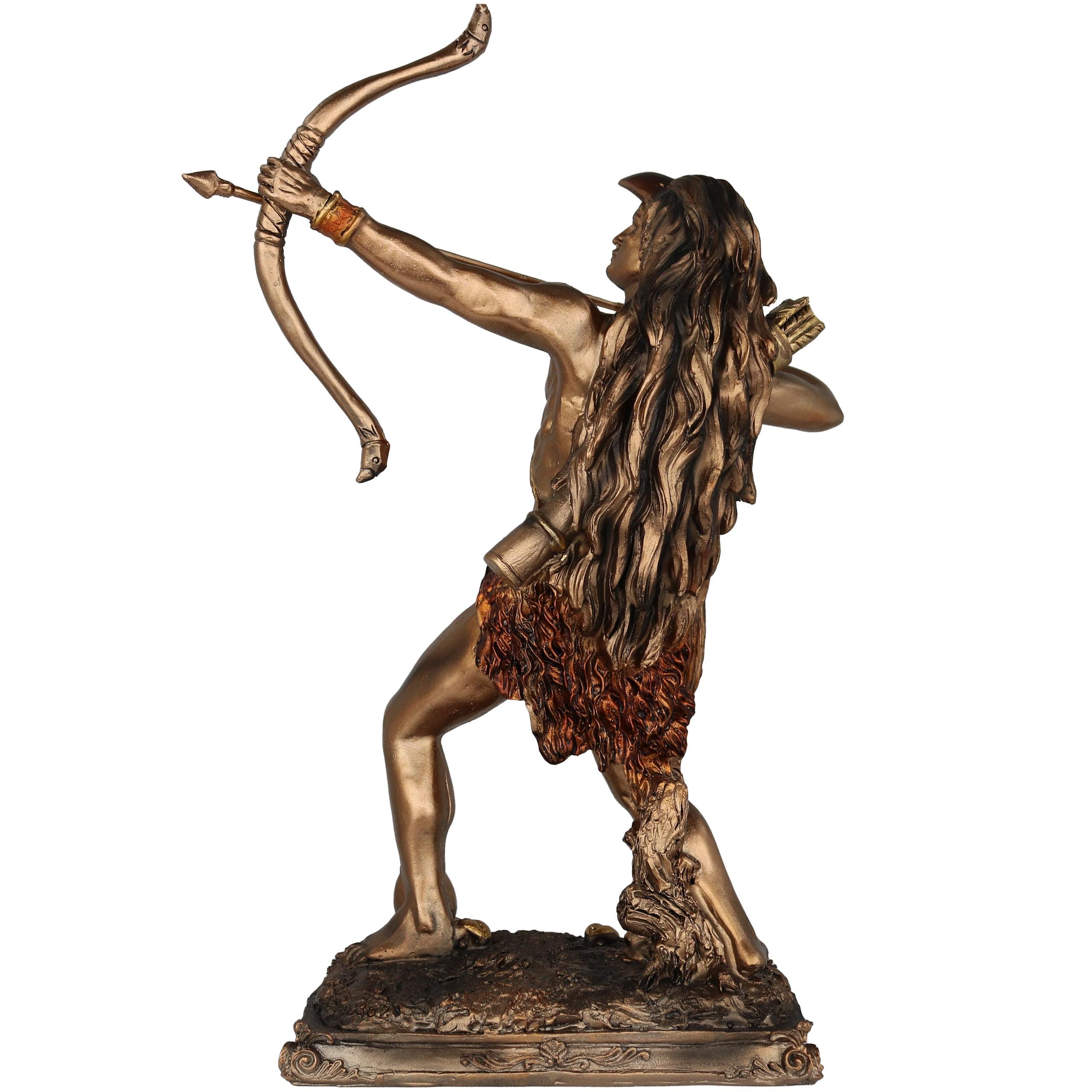 Orisha Ochosi With Bow & Arrow, Hunter and Protector 13 Inch Bronze ...