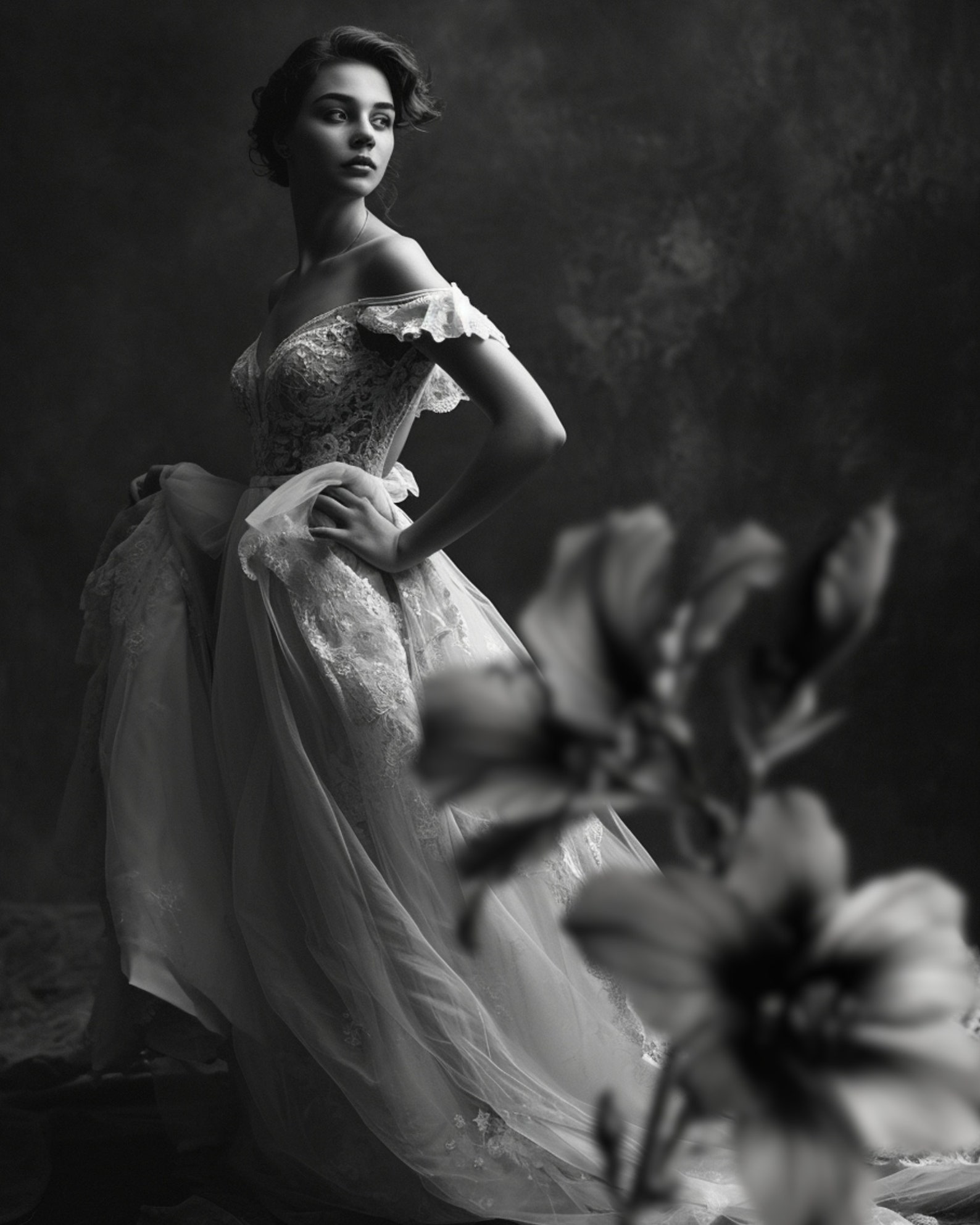 27 Dark Floral Photoshop Overlays, Romantic, Gothic Overlay, Moody ...