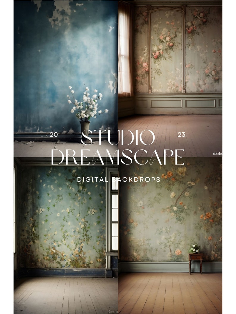 17 Fine Arts Textured Digital Backdrops | Dreamy Moody Bundle | Wedding ...