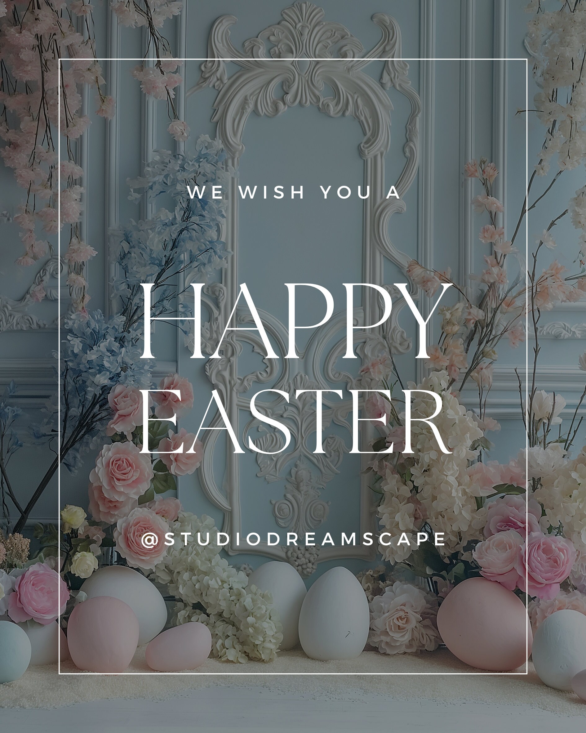 Easter Digital Backdrops Bundle for Photography, Scrapbooking, Social ...