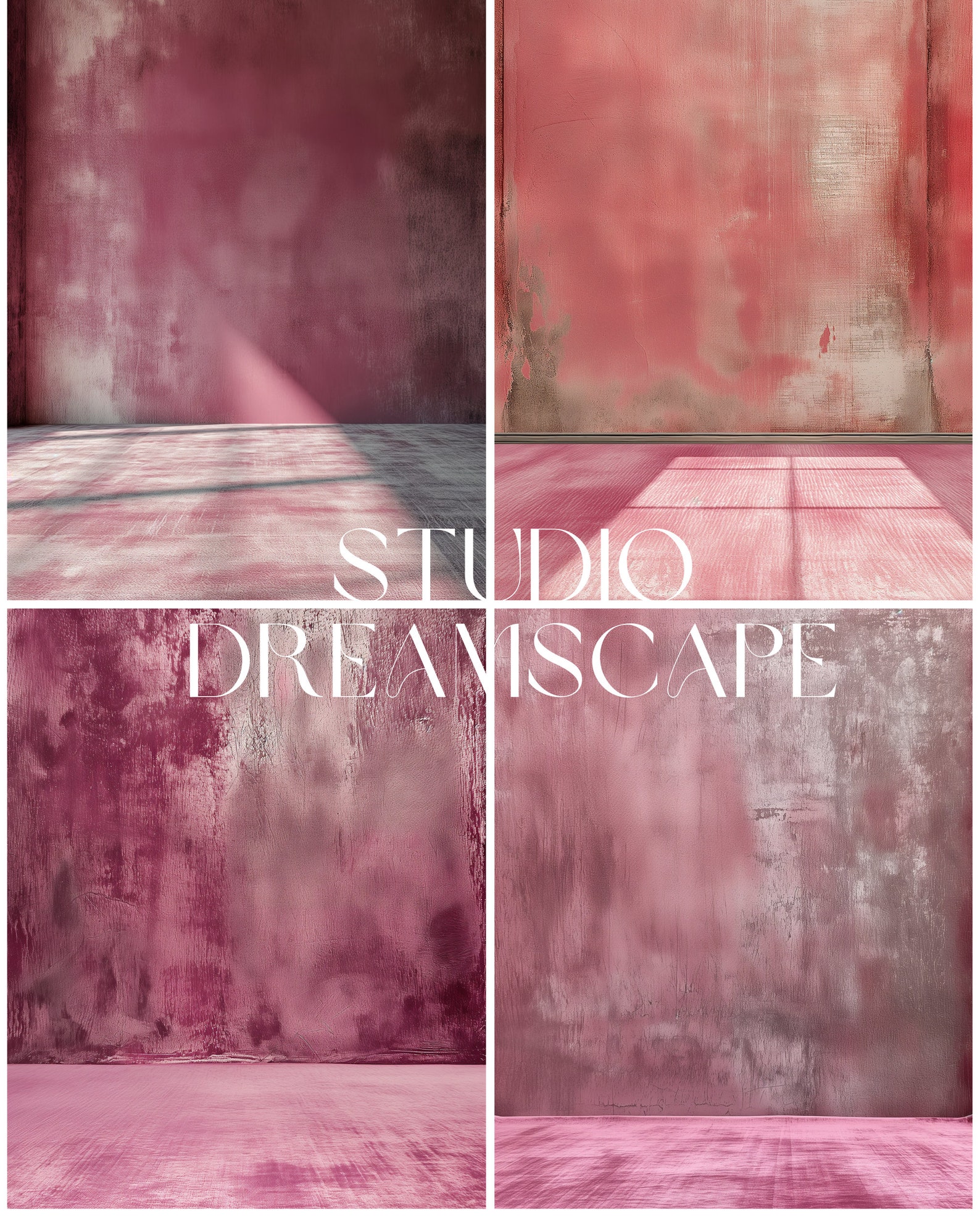 8 X Pink Velvet Digital Backdrop, Romantic, Photoshop Overlays, Social ...