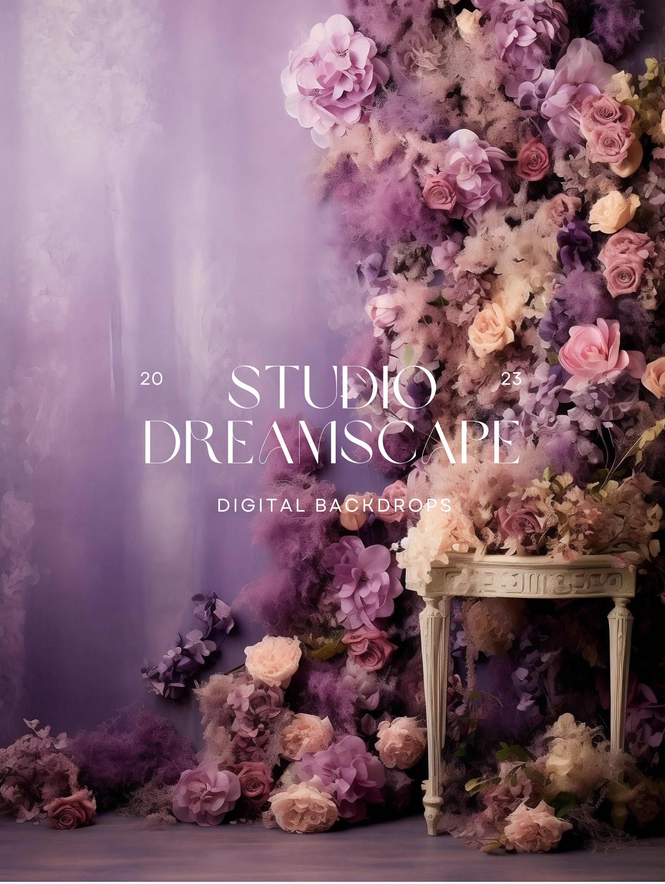 7 X Lilac Backdrop | Wedding Photo | Romantic | Photoshop Overlays ...
