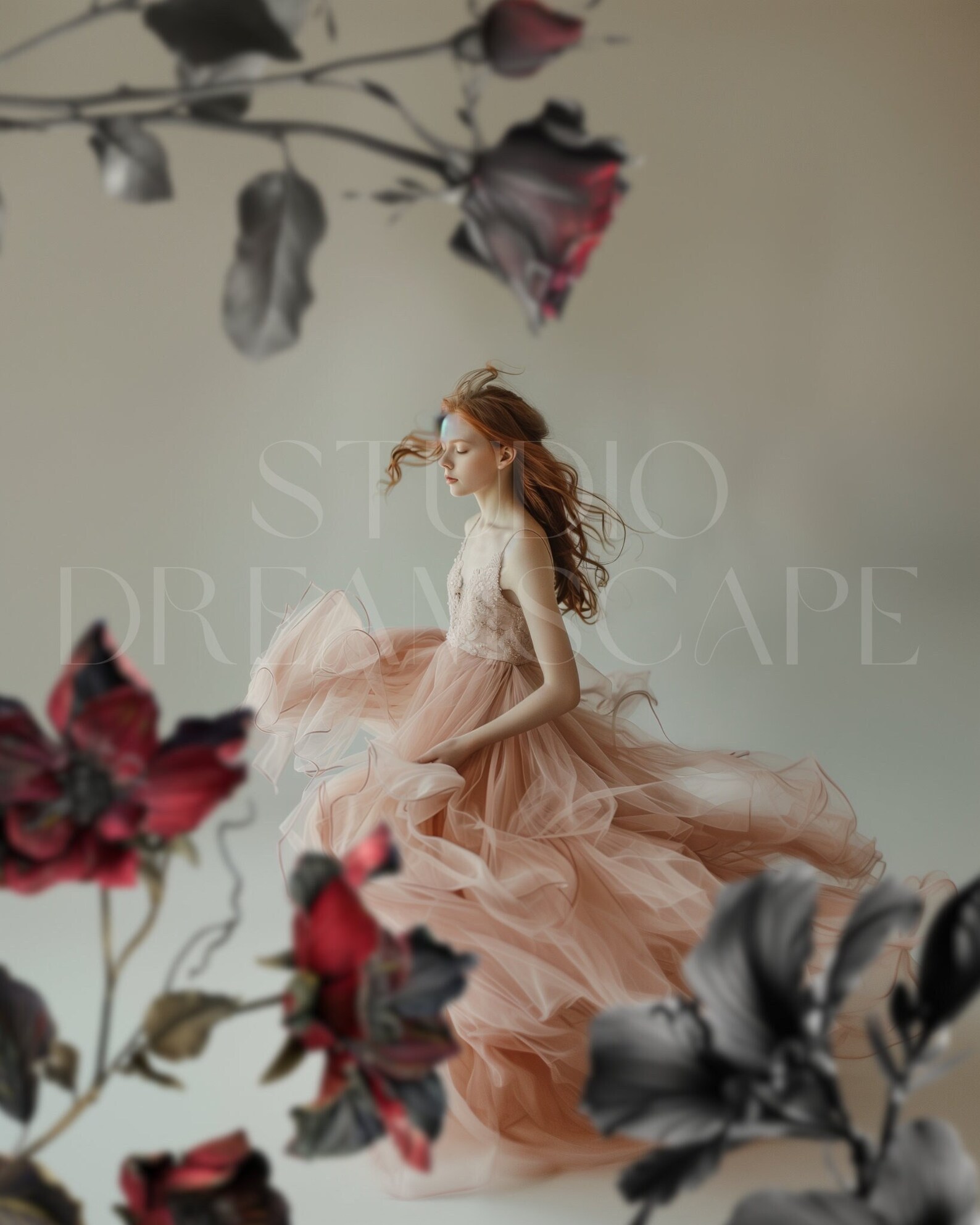 27 Dark Floral Photoshop Overlays, Romantic, Gothic Overlay, Moody ...