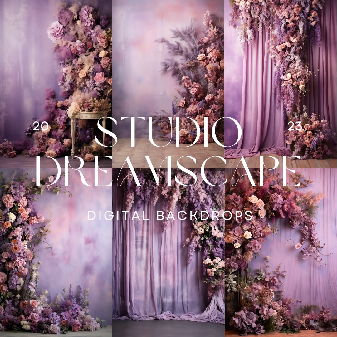 7 X Lilac Backdrop Wedding Photo Romantic Photoshop - Etsy