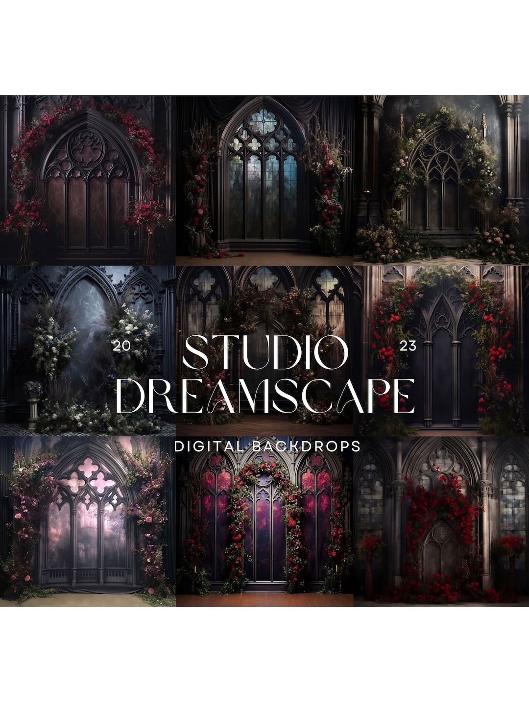 Take Me to Church | 9 X Digital Backdrop | Dark Moody Gold | Gothic ...