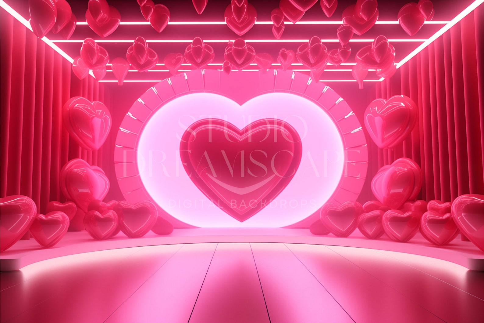 Love is Love 25 X Digital Backdrop Valentine's Background Wedding ...