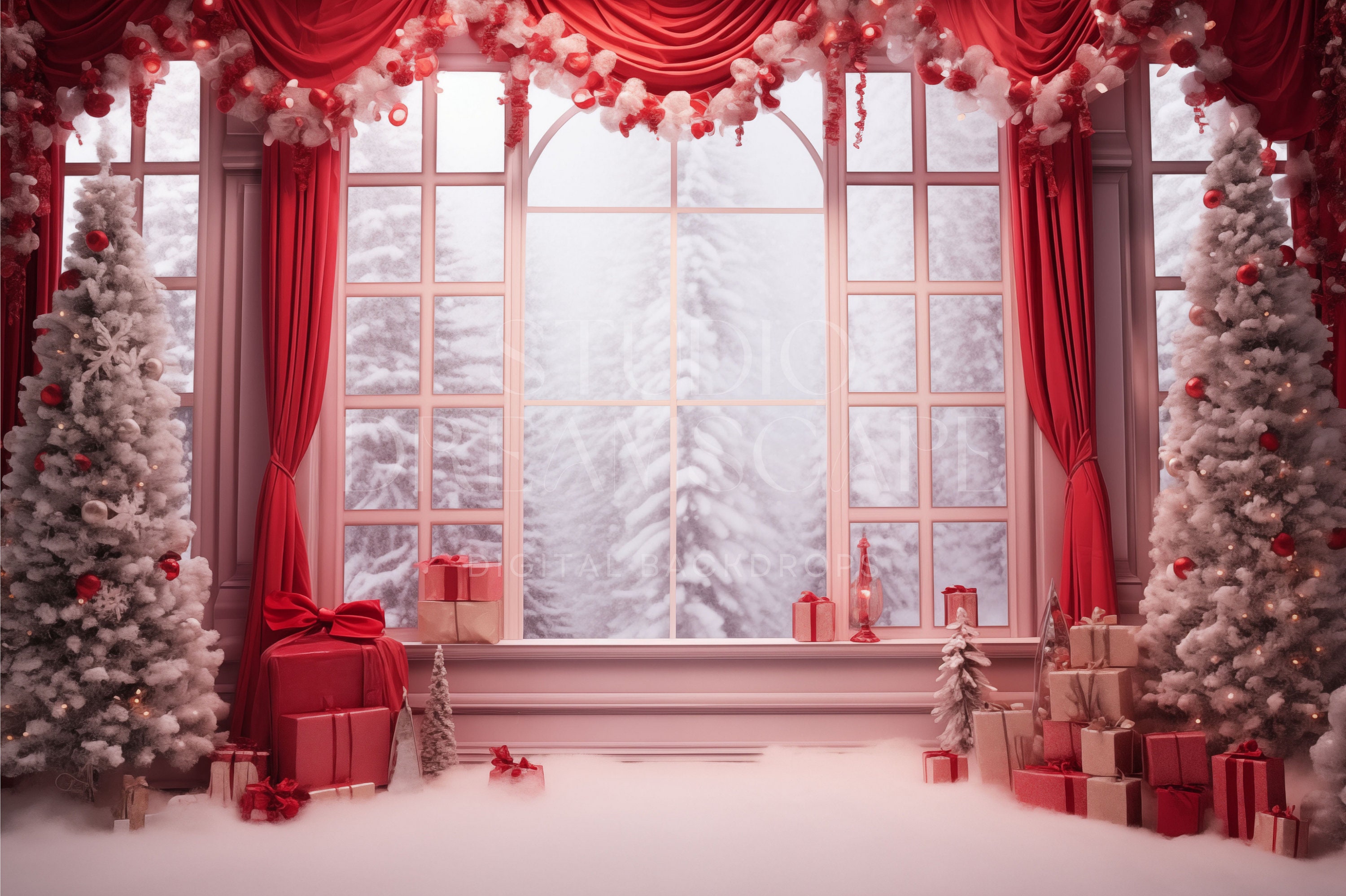 25 Christmas Digital Backdrop, Festival Photography, Photo Booth ...