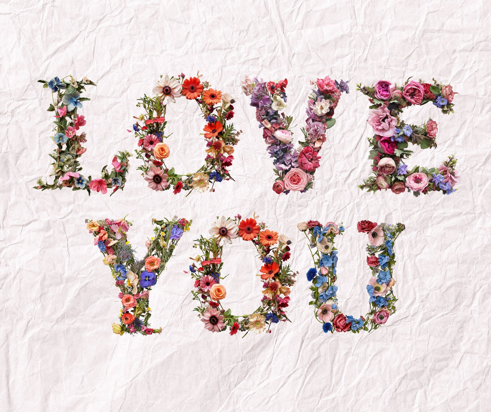 Floral Alphabet, Transparent Background, PNG, High Quality, Floral Font ...