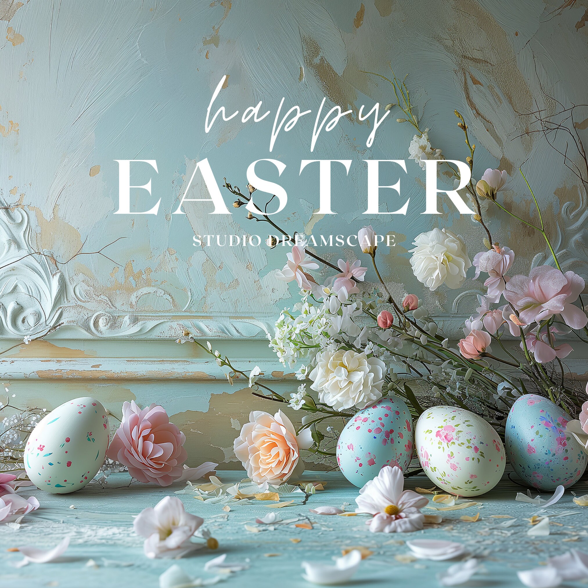 Easter Digital Backdrops Bundle for Photography, Scrapbooking, Social ...