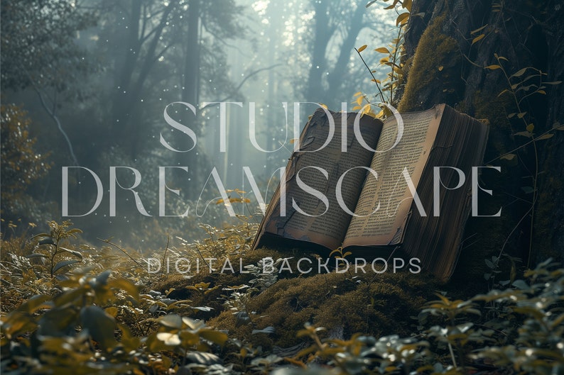 Digital Backdrop, the Book of Forest, Photography, Digital Background ...