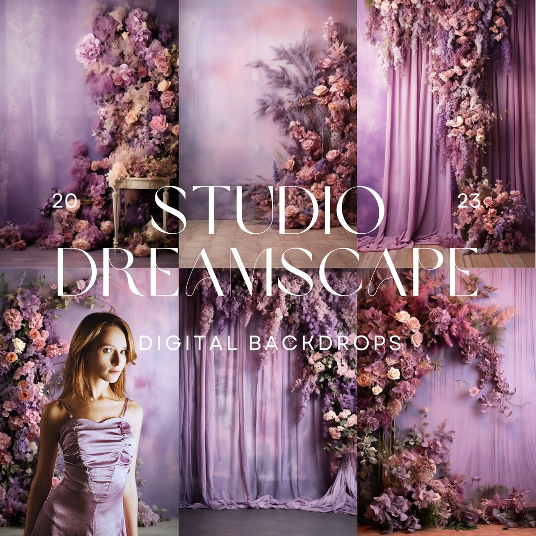7 X Lilac Backdrop | Wedding Photo | Romantic | Photoshop Overlays ...