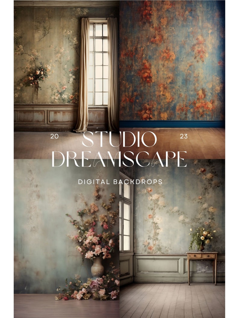 17 Fine Arts Textured Digital Backdrops | Dreamy Moody Bundle | Wedding ...