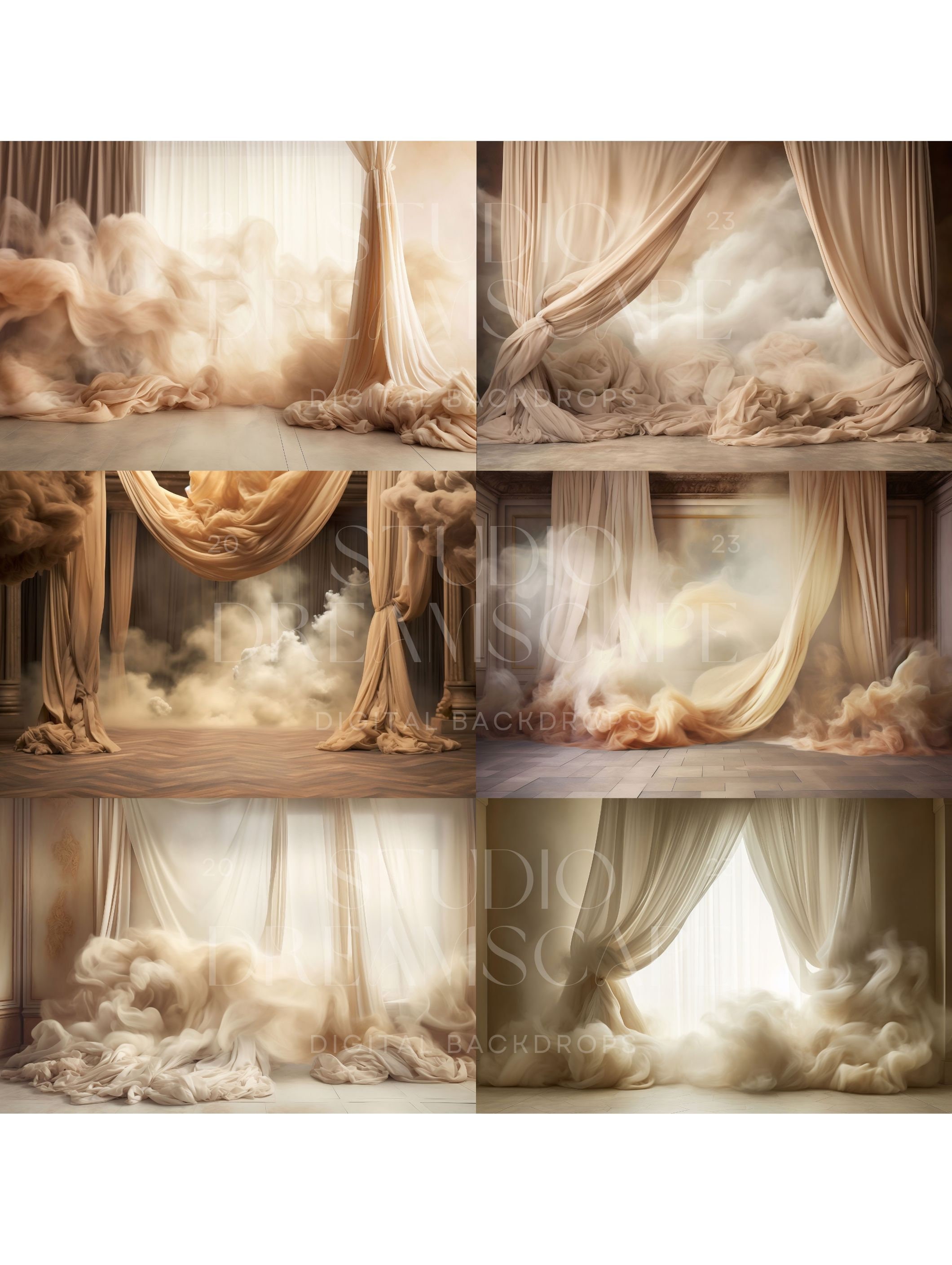 14 Beige Fabric Clouds Digital Backdrops | Set 2 | Wedding Shoot ...