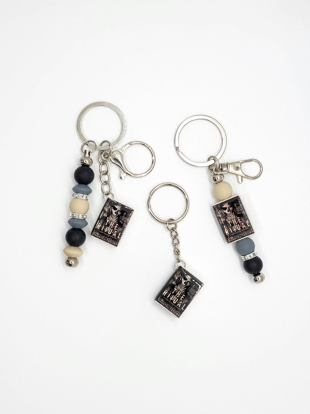 The Ritual Mini Book Keychain – Dark Romance Keychain With Beaded Charm ...