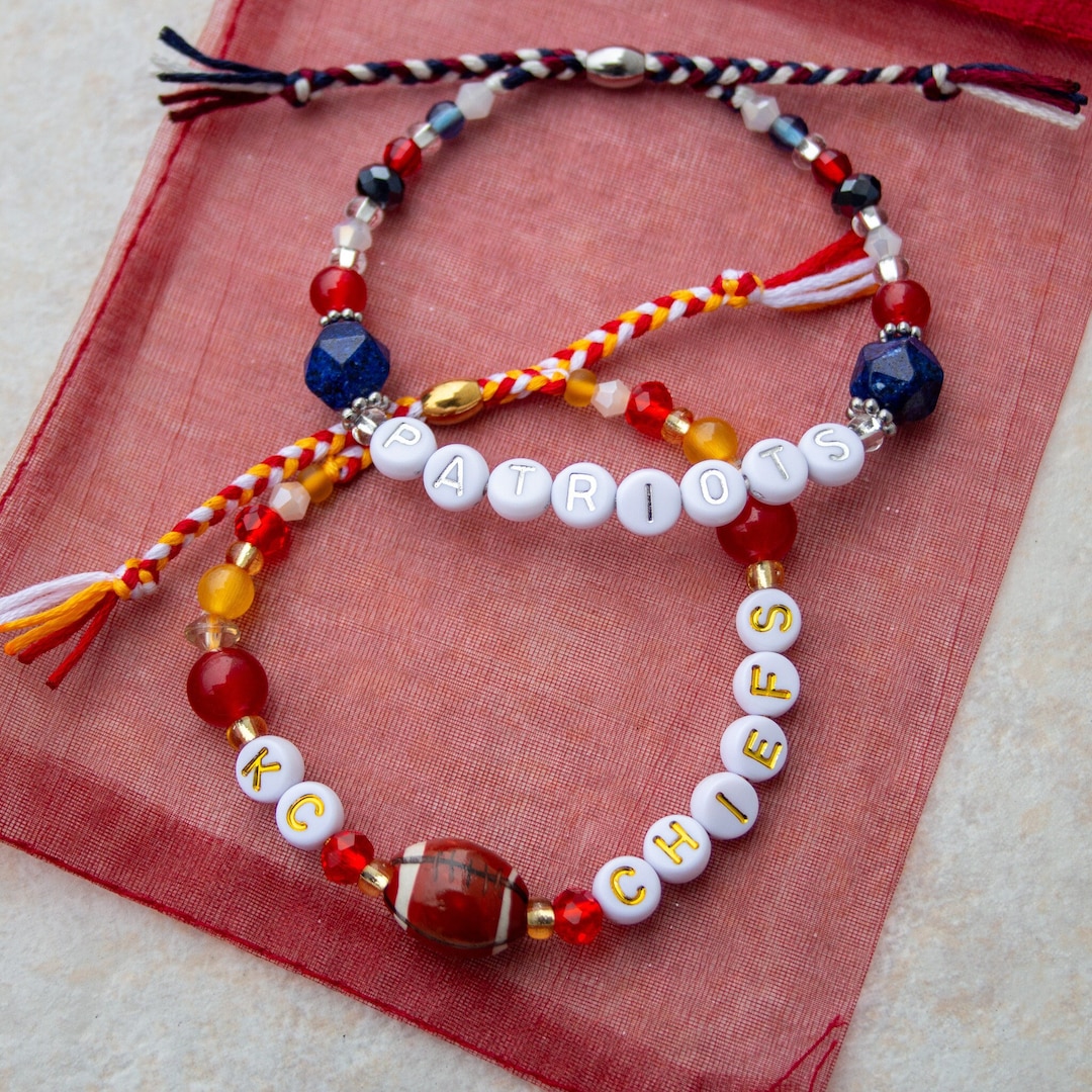 Custom Sports Friendship Bracelets | Beaded & Adjustable | Football ...