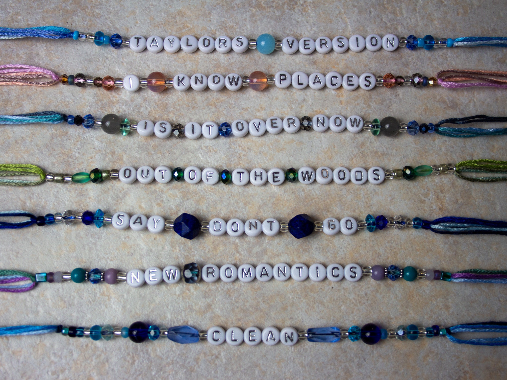 1989 Song Bracelets Music Themed Friendship Bracelets, Tour Discount ...