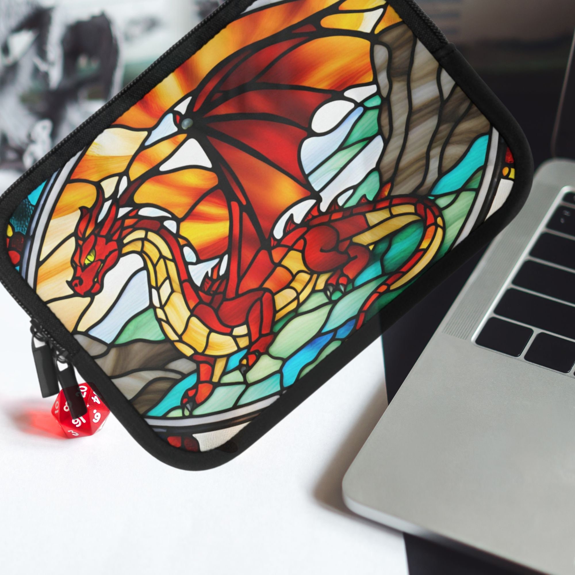 Mac Book Air DND Case for Mac Book Air Stained Glass Dragon - Etsy