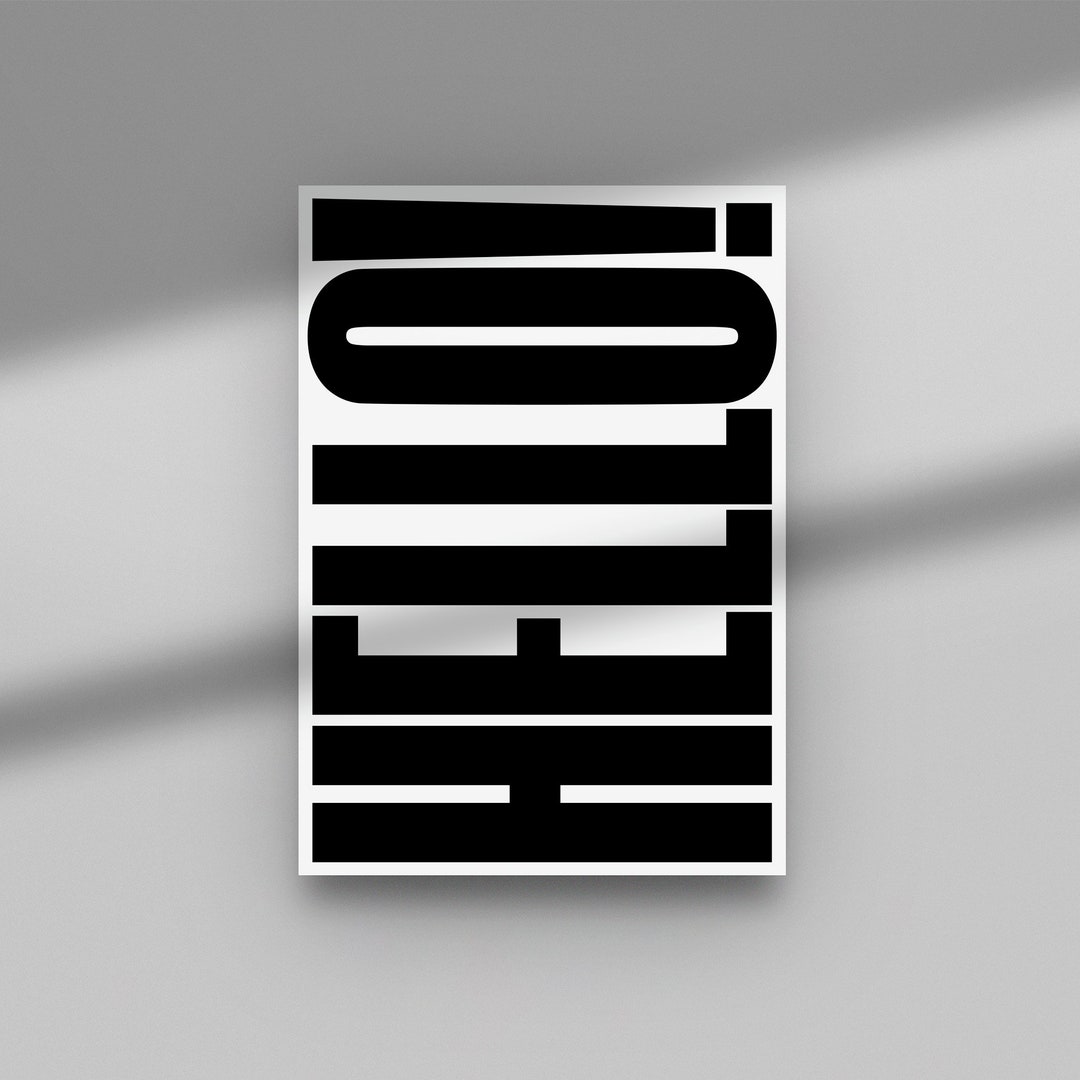 Welcome Home Decor Hello Print Entryway Typographic Art Wall Hanging ...