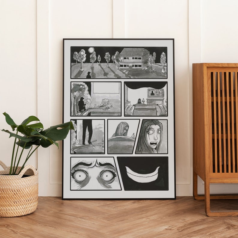 Vignette Creepy Pasta Wall Art Weird Obscure Print Terror Traditional ...