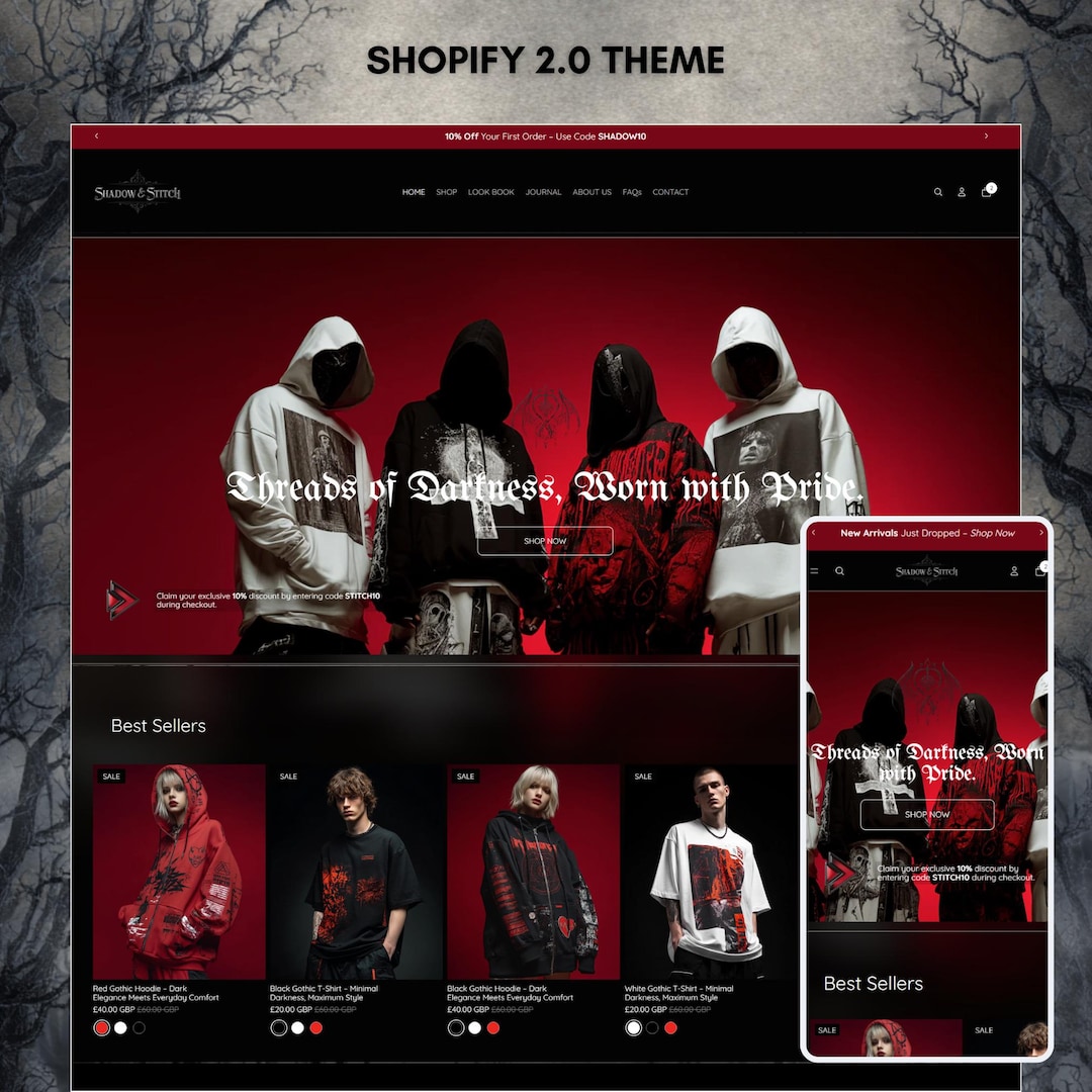 Dark Shopify Theme, Halloween Shopify Theme, Gothic Shopify Theme ...