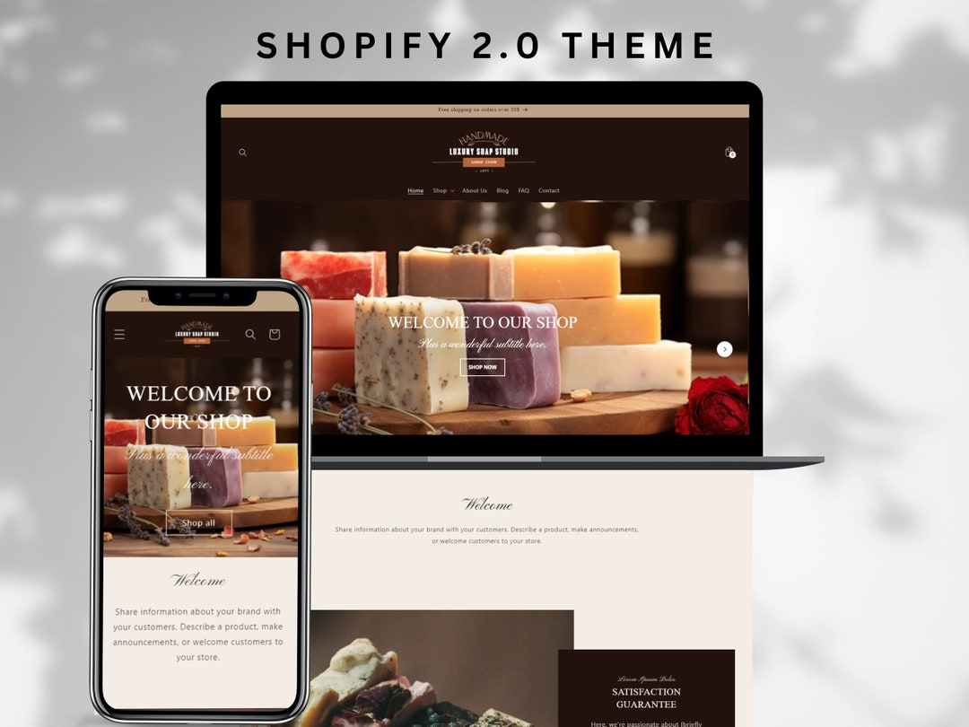 Handmade Shopify Theme, Handmade Soap Shopify Template, Candel Shopify ...