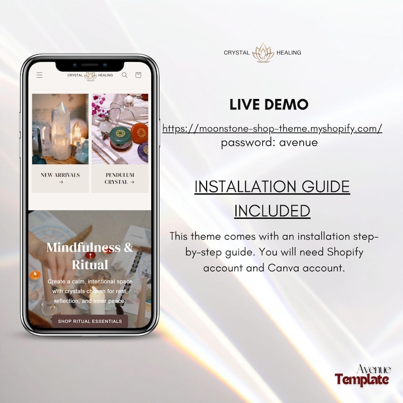 Crystal Shop Shopify Theme | Healing Crystals Store Template ...