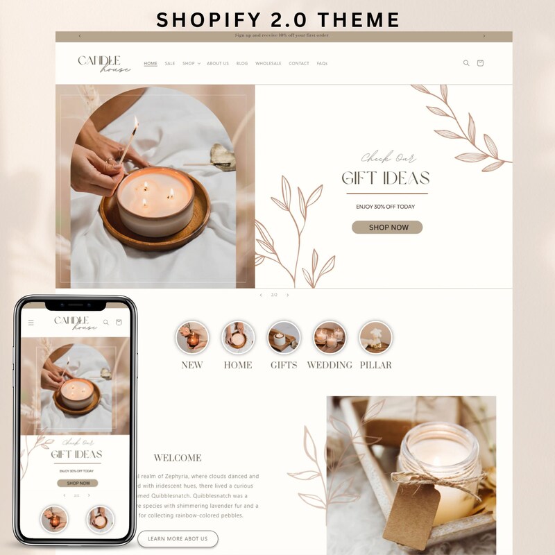 Shopify Website Templates - Etsy