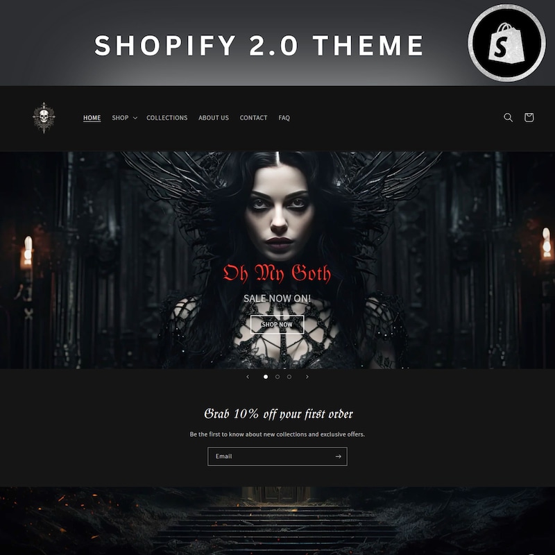 Gothic Shopify Themes - Etsy