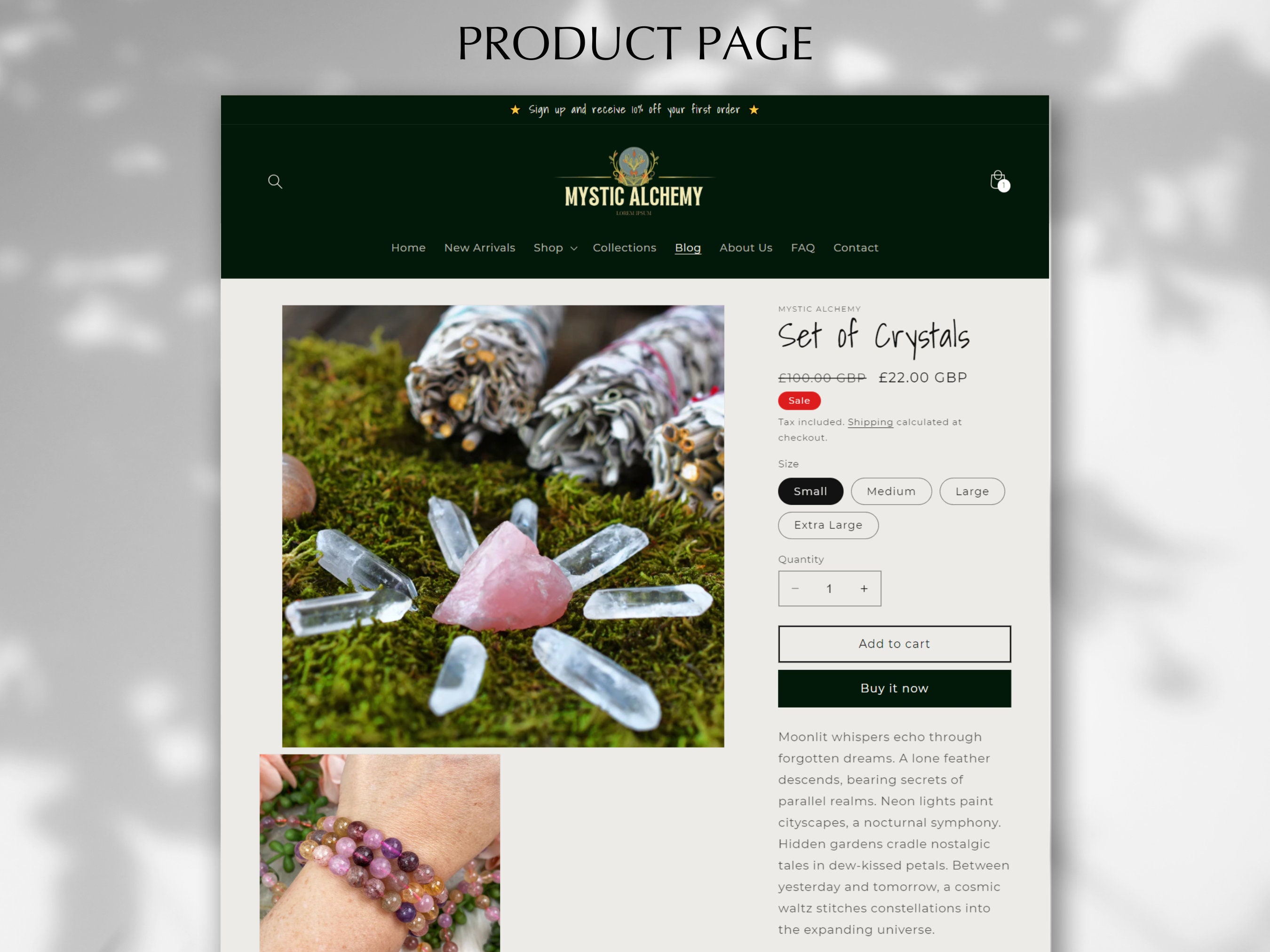 Dark Shopify Theme, Mystical Shopify Website Design, Magic Shop Theme ...