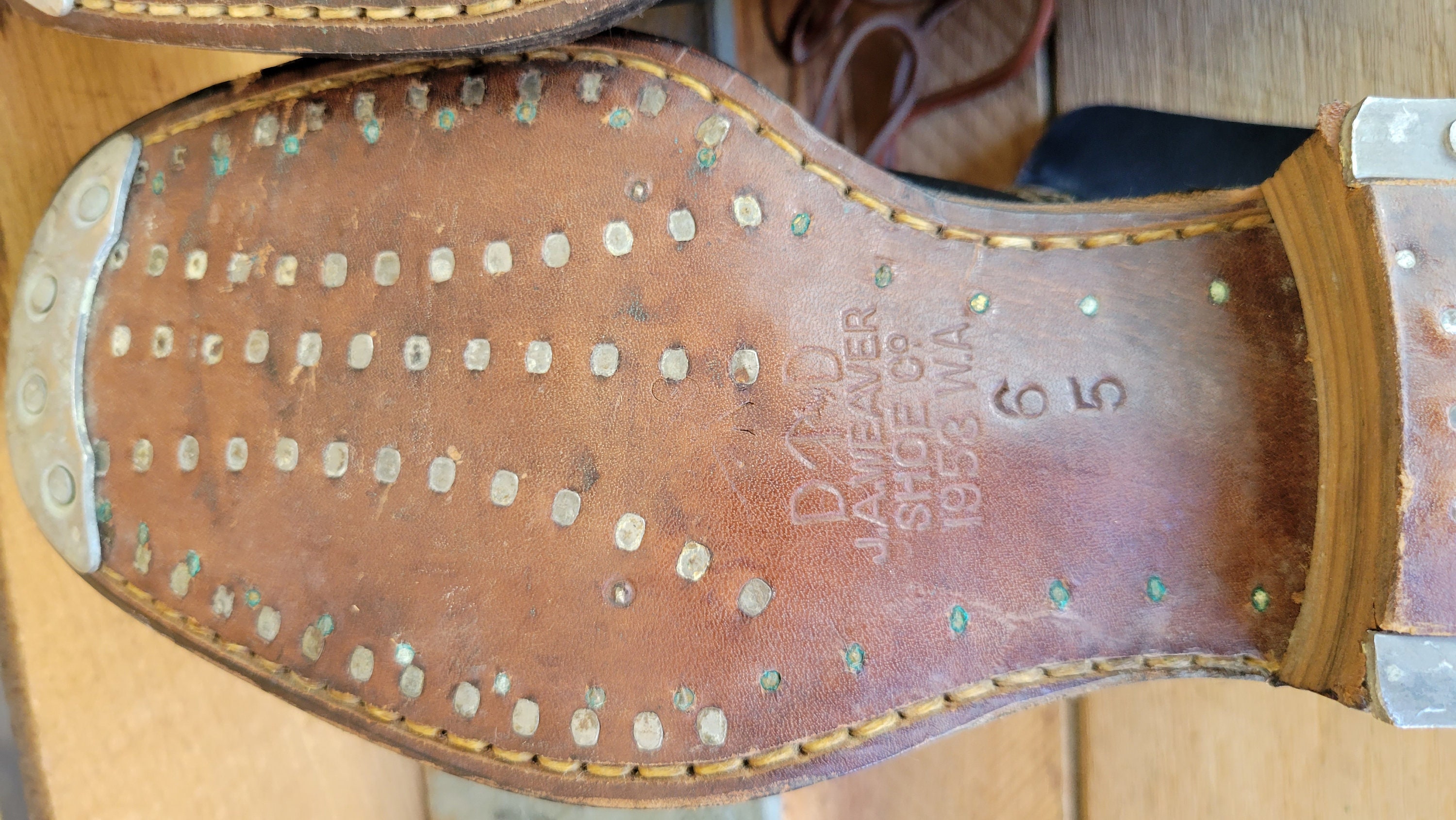 Vintage Australian Men's Size 7.5 1950's Leather Lace-up Ammo Boots ...