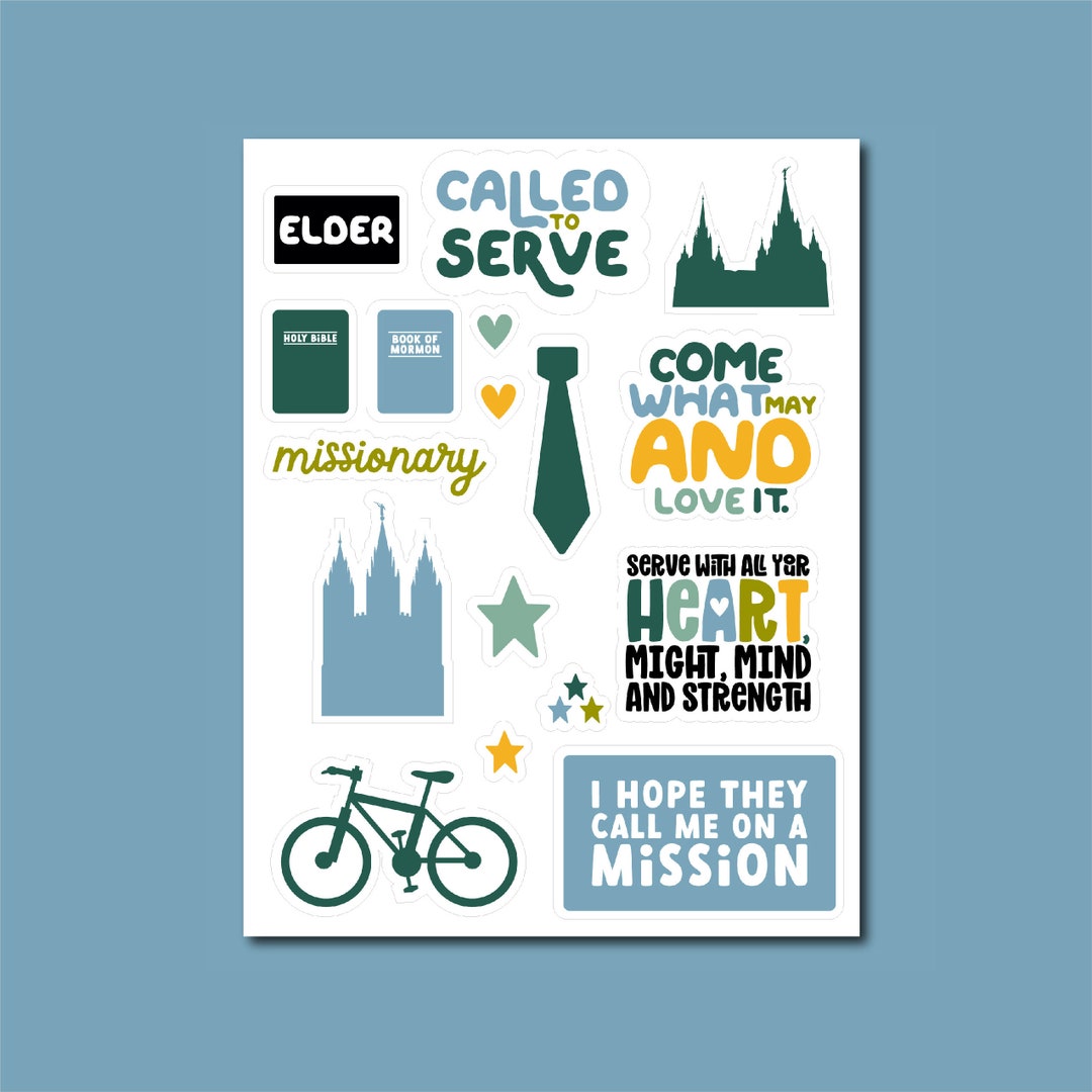 Elder Missionary Sticker Sheet- Print and Cut - Etsy