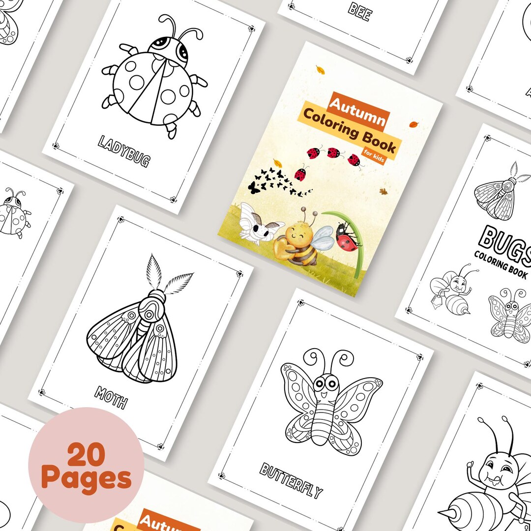 Insect Coloring Book for Kids, Detailed Bug Designs, Creative Learning ...