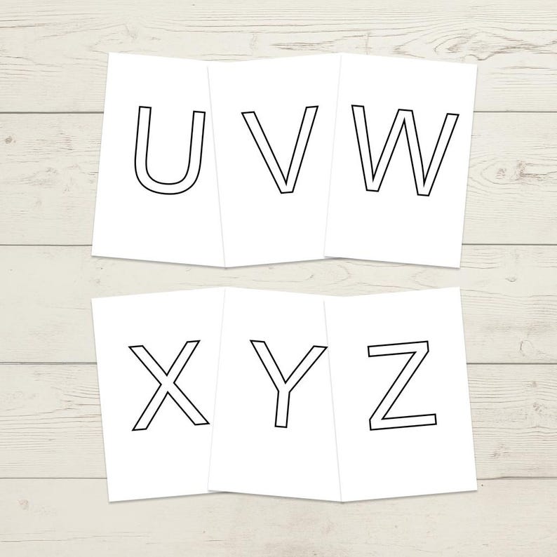 Large Alphabet Coloring Pages A-Z, Uppercase and Lowercase Letters ...