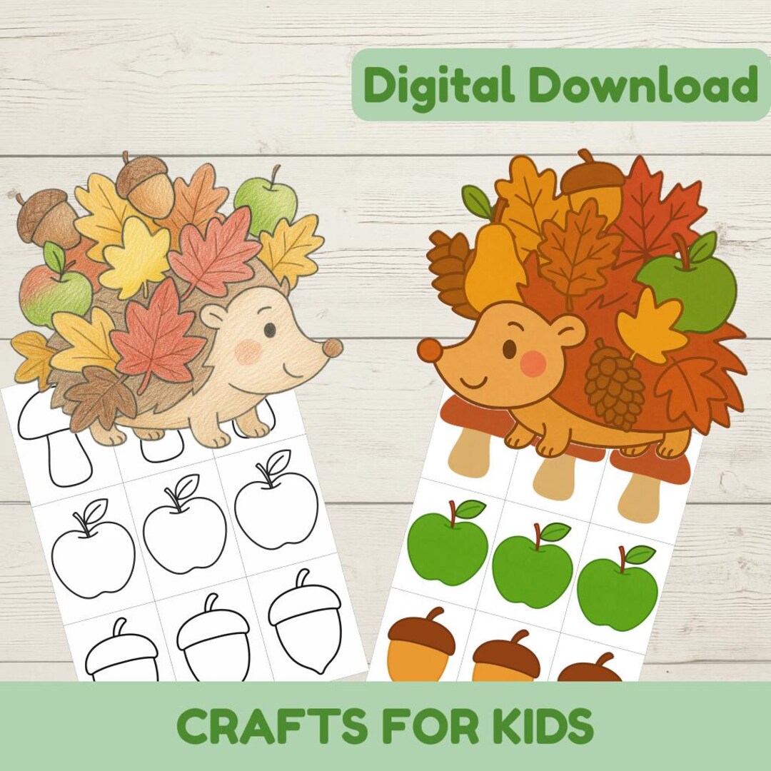 Fall Paper Craft Printable | Printable Autumn Activity for Kids | Fall ...