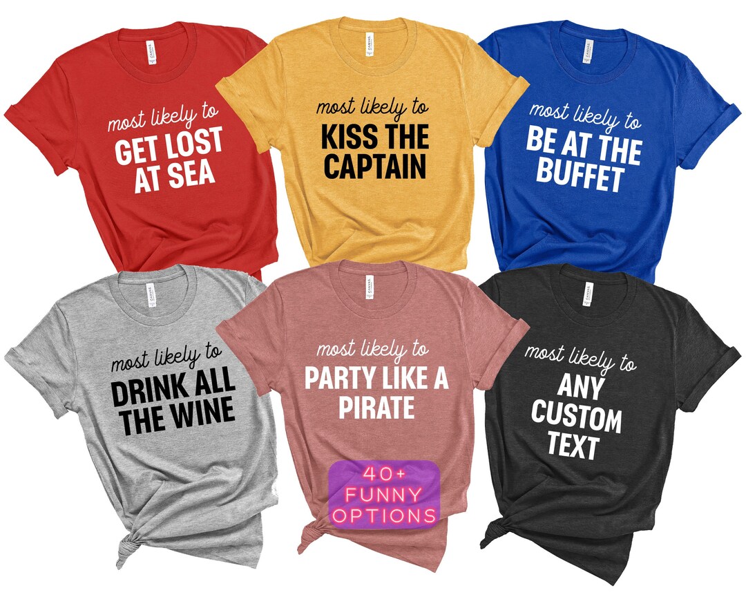 Funny Family Cruise Shirts: Matching Vacation Tees - Etsy