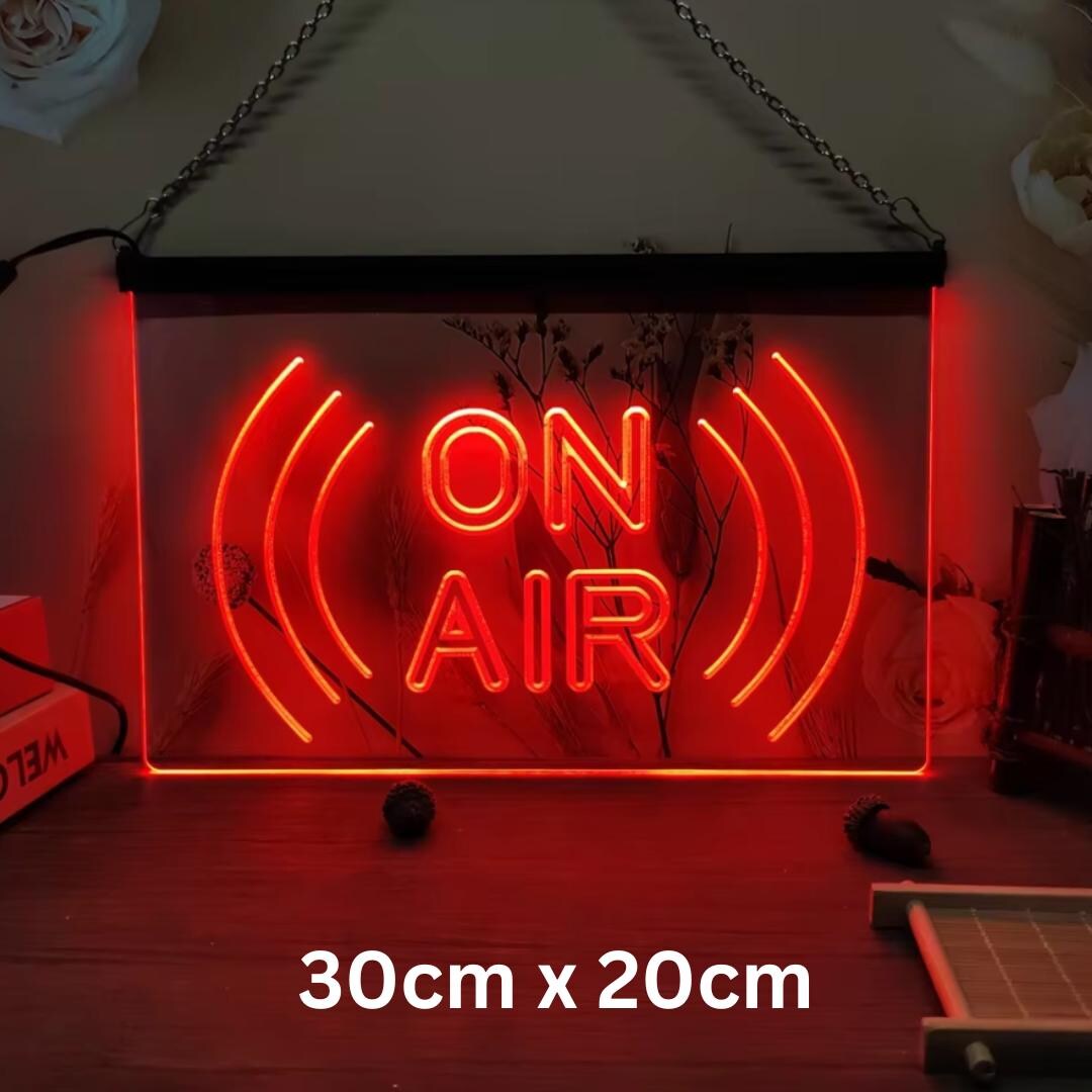 On Air Sign, on Air Led Neon Sign for Studio, Podcast, Radio, Music ...