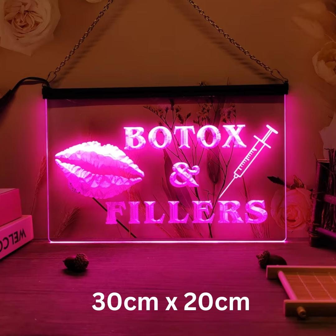 Lips Cheeks Botox Filler LED Neon Sign Beauty Clinic Doctor Hospital ...