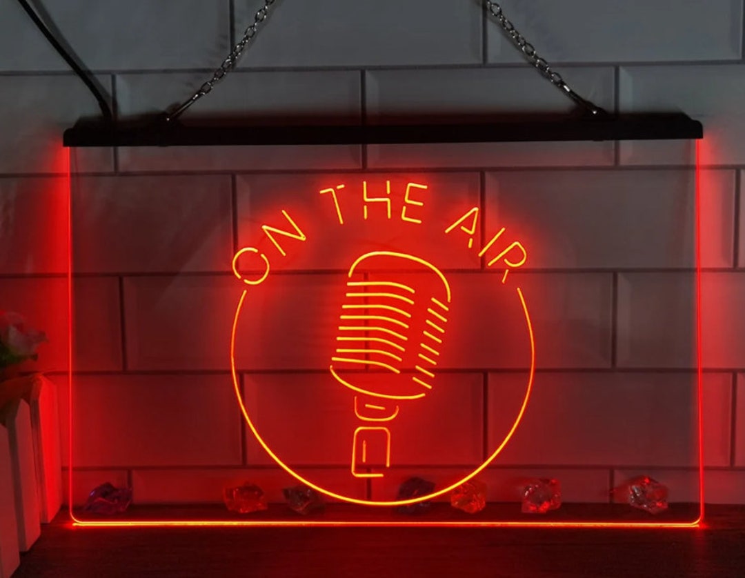 On the Air Led Neon Acrylic Light Bright 3D Sign for Podcast / Audio ...